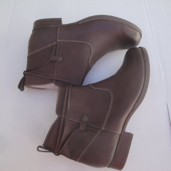 Spenco | Shoes | Spenco Durango Boots Booties Brown Leather New 85 ...